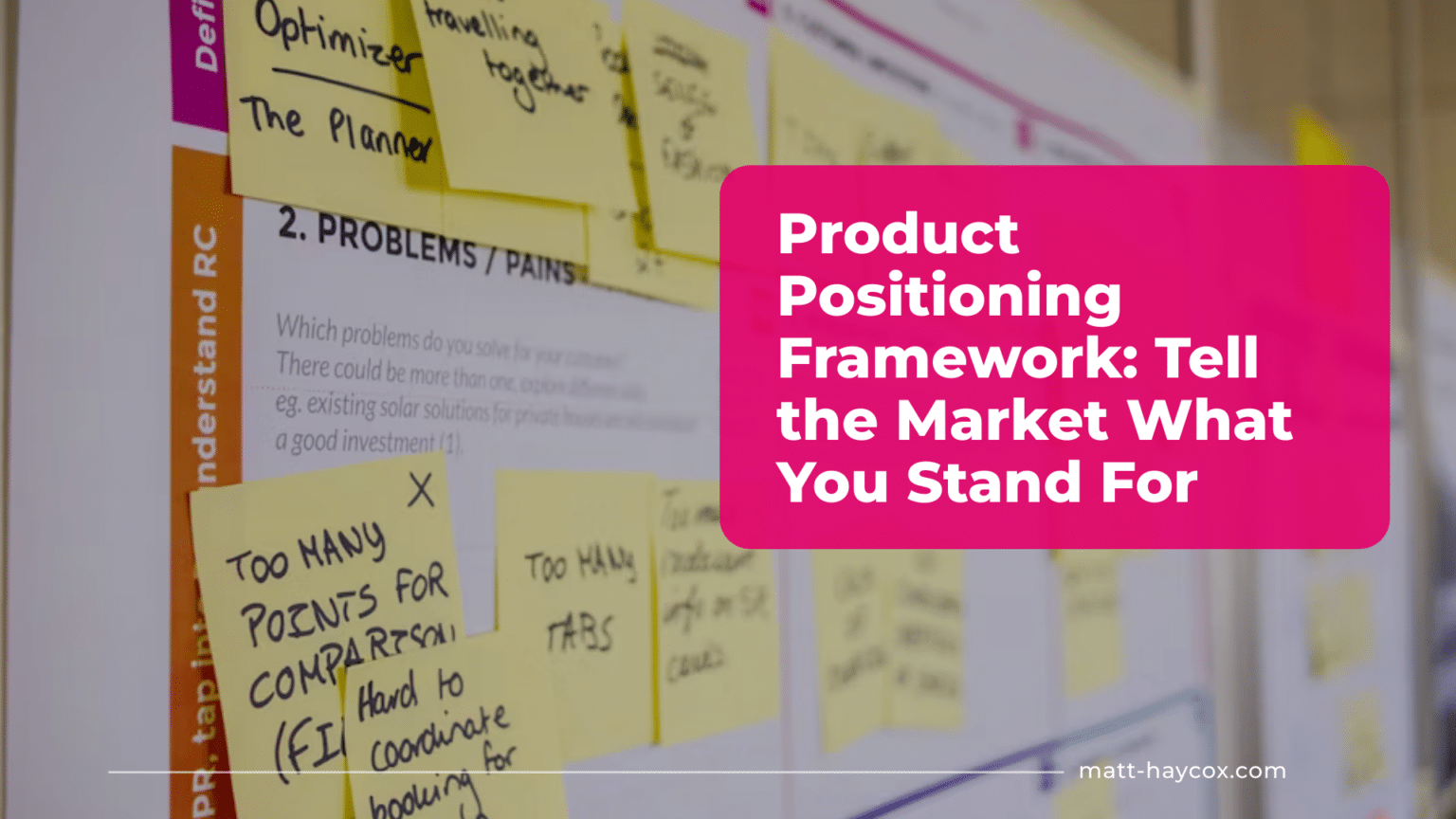 Product Positioning Framework: Tell the Market What You Stand For ...